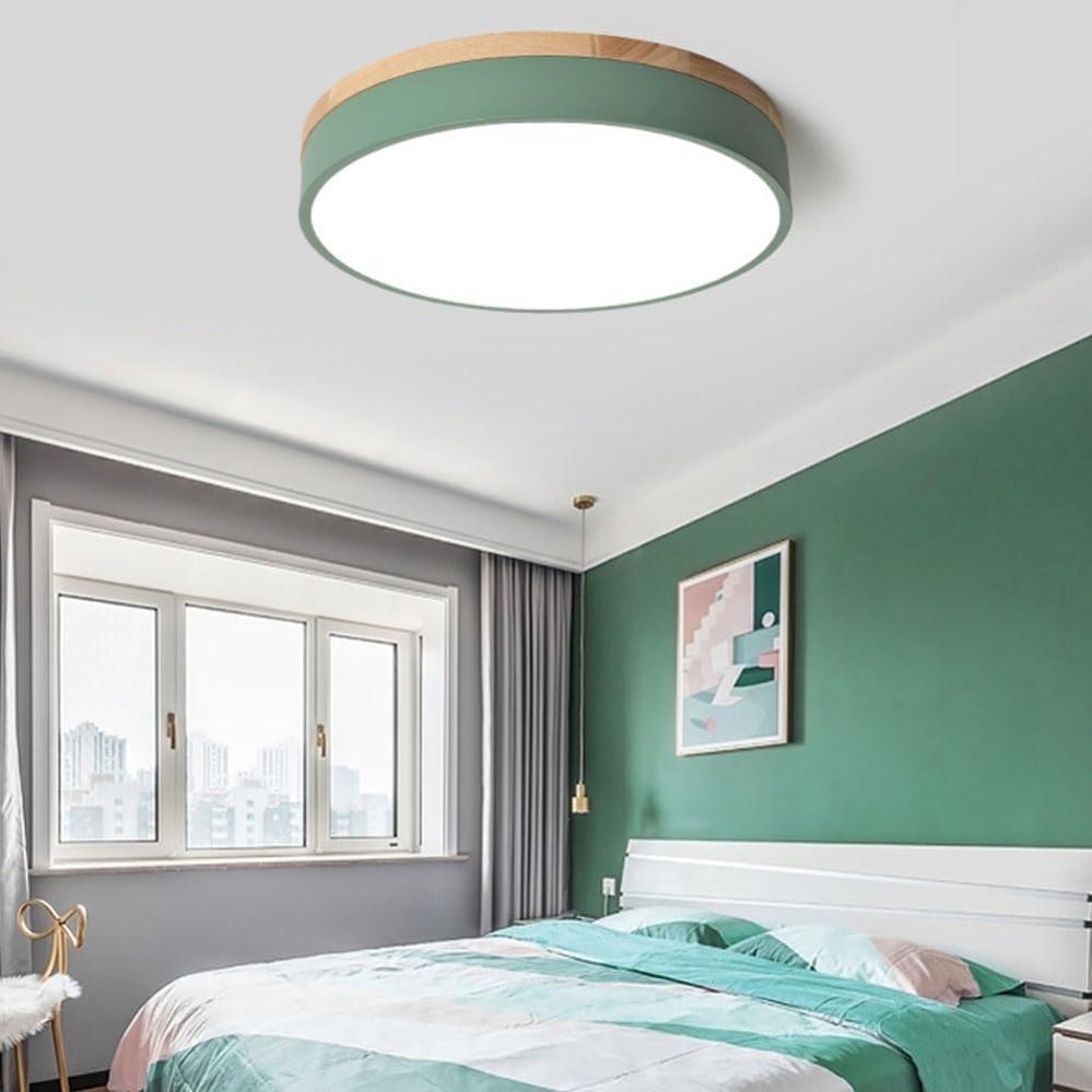 Plafonnier LED vert, plafonnier rond moderne, couloir, allée ...