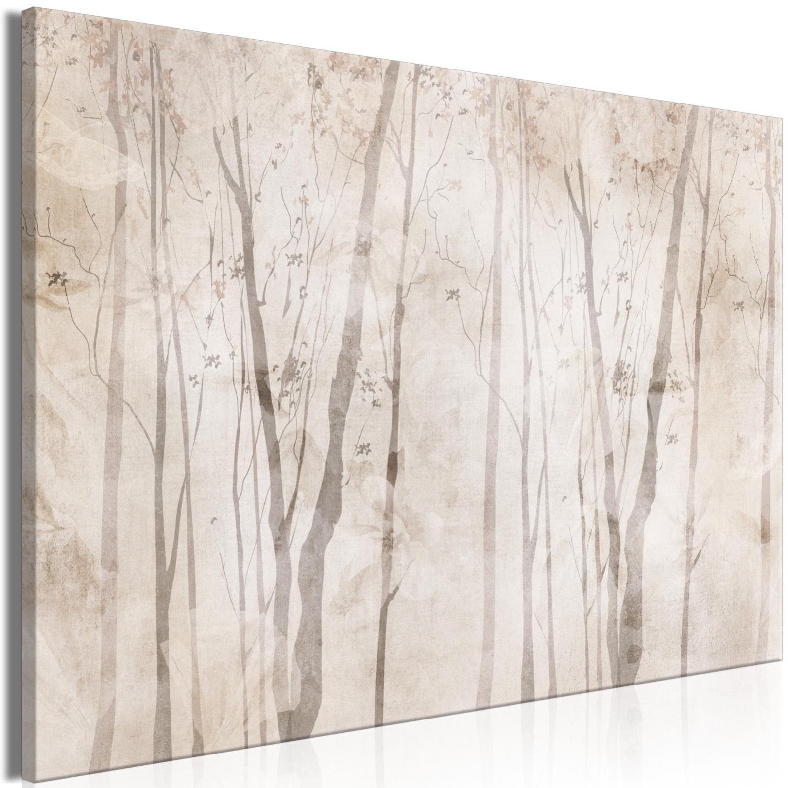Tableau Beige Forêt de Pensées Partie 1 Large - 30 x 20 cm | Leroy Merlin