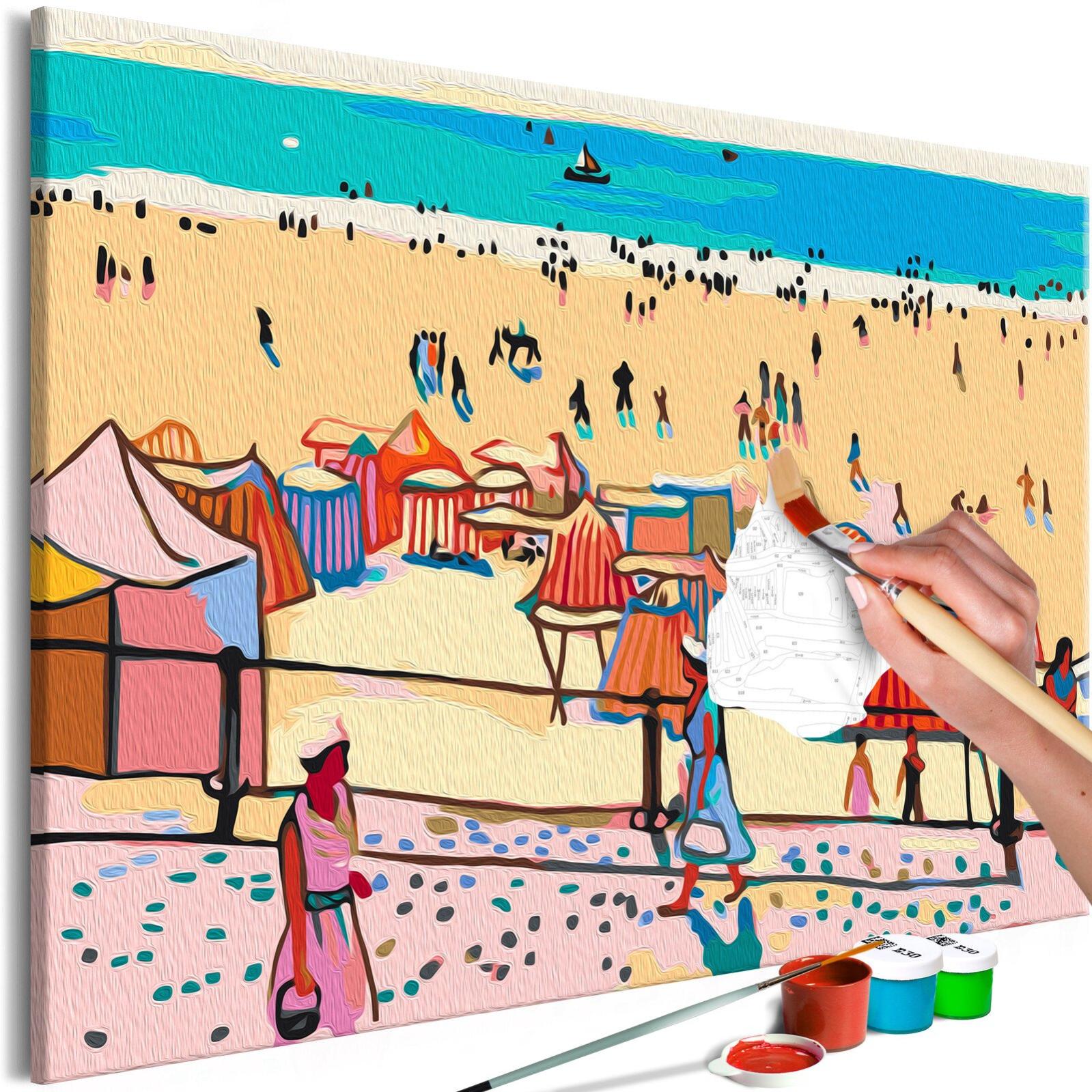 Tableau de Plage à Peindre Soi-même pour Décoration Créative | Leroy Merlin