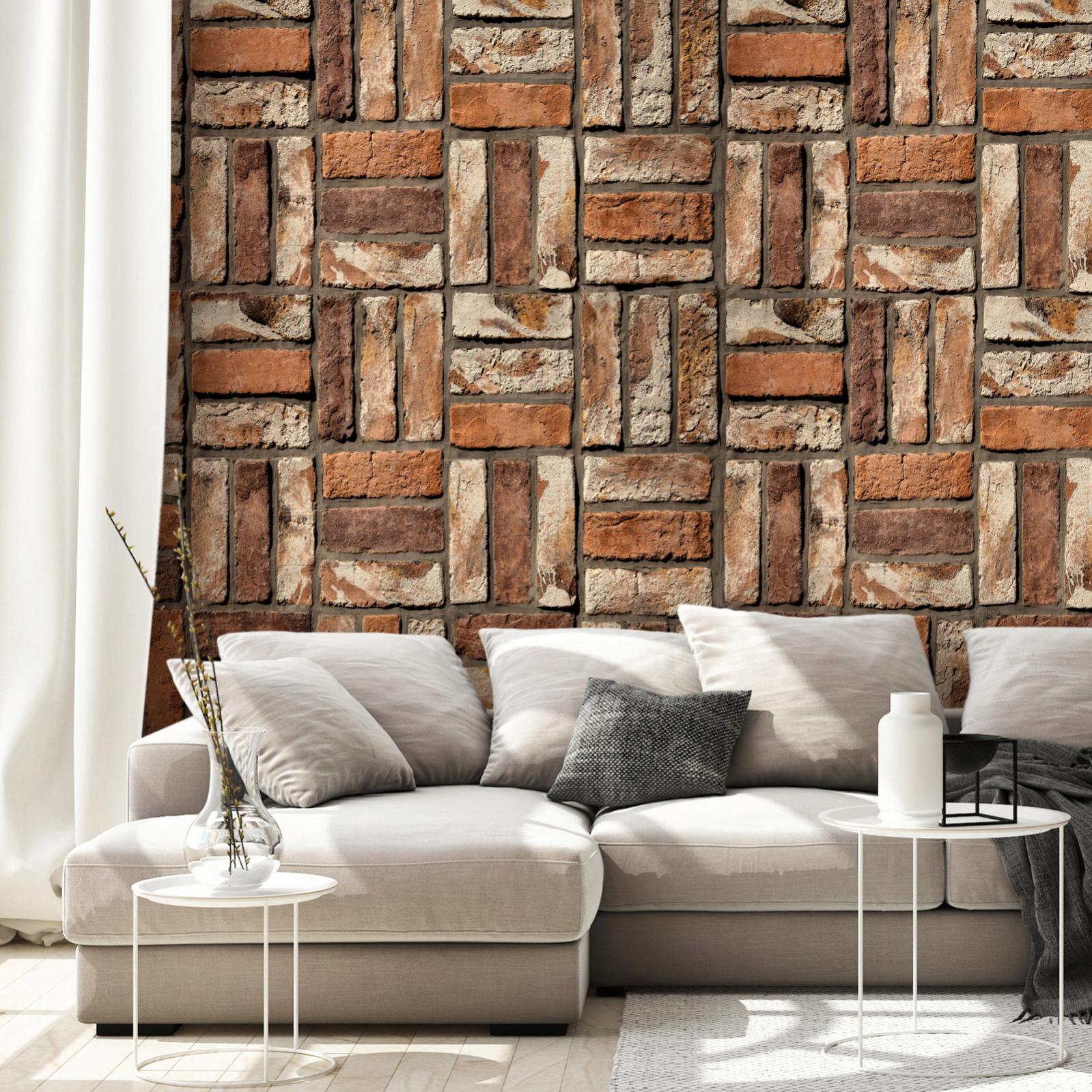 Papier peint Brick Layout - 400 x 280 cm | Leroy Merlin