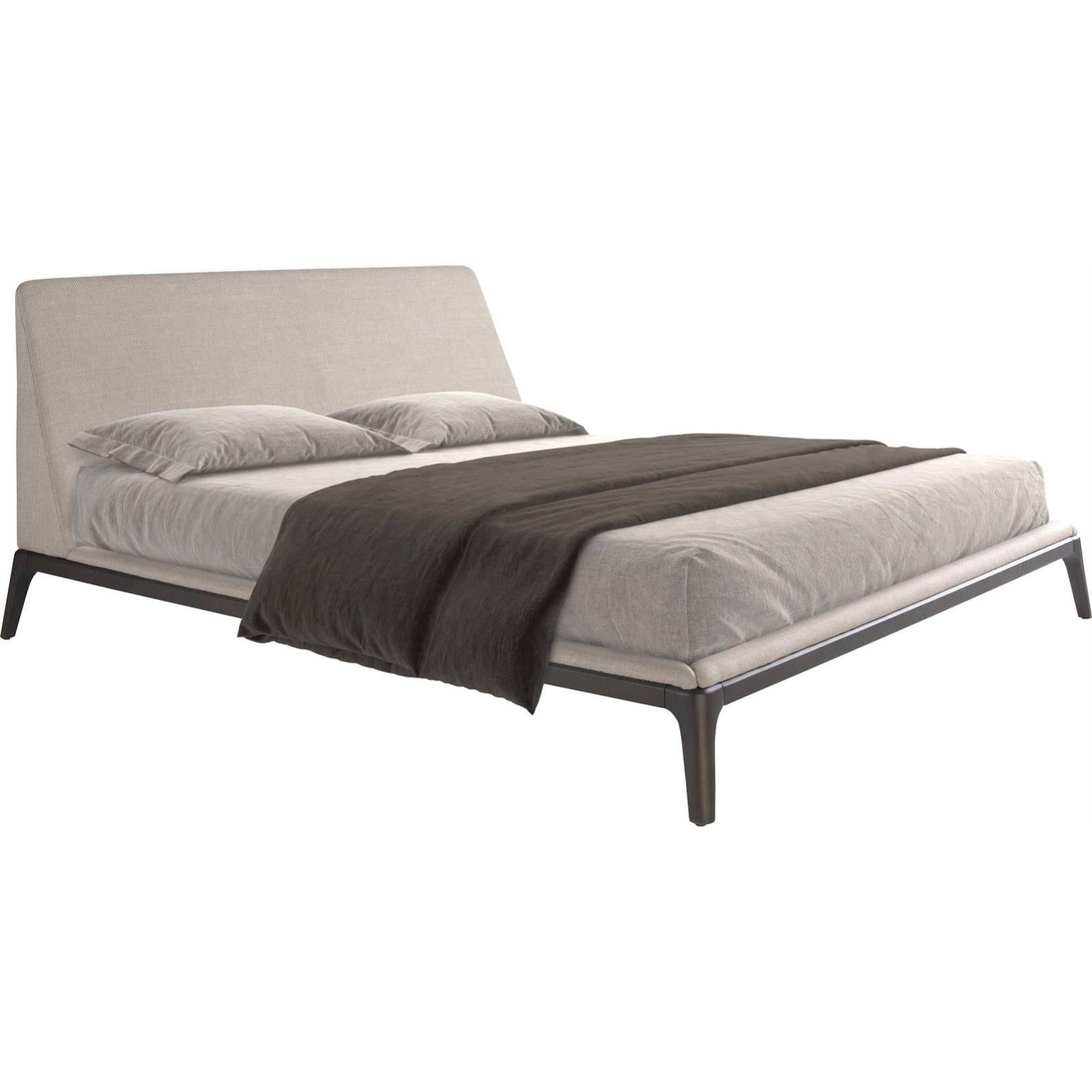 Lit double gris élégant Angel Cerda 180x200cm | Leroy Merlin