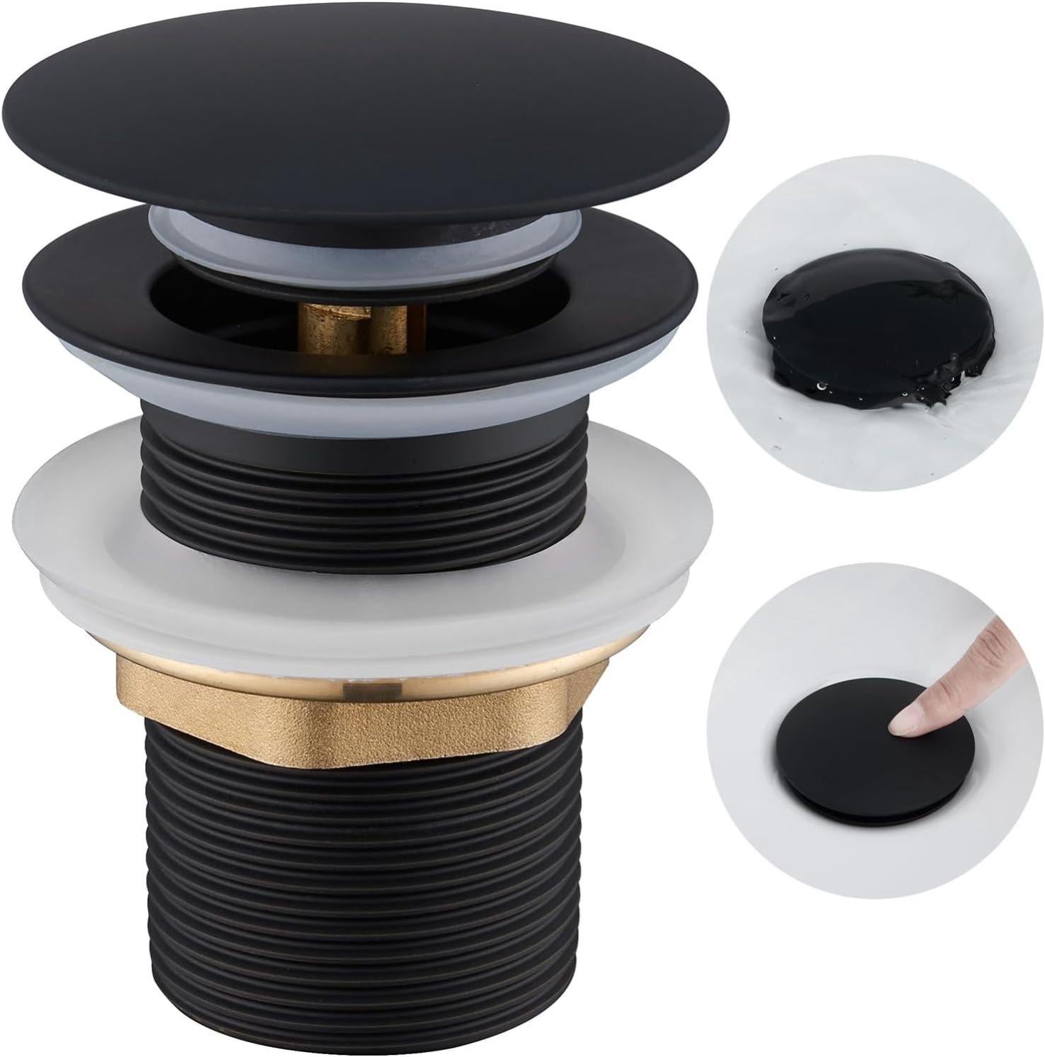 Bonde Lavabo sans Trop Plein, Ulytid Bonde Lavabo Salle de Bain Clic ...