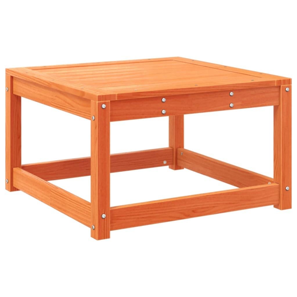 Repose-pied de jardin marron bois de pin massif | Leroy Merlin