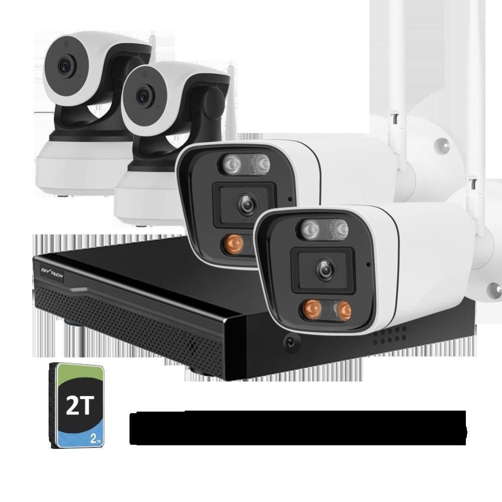 KIT IP NVR 16 canaux ONVIF + 2 caméras DIY-24S + 2 caméras DIY-S58Q-UV | Leroy Merlin