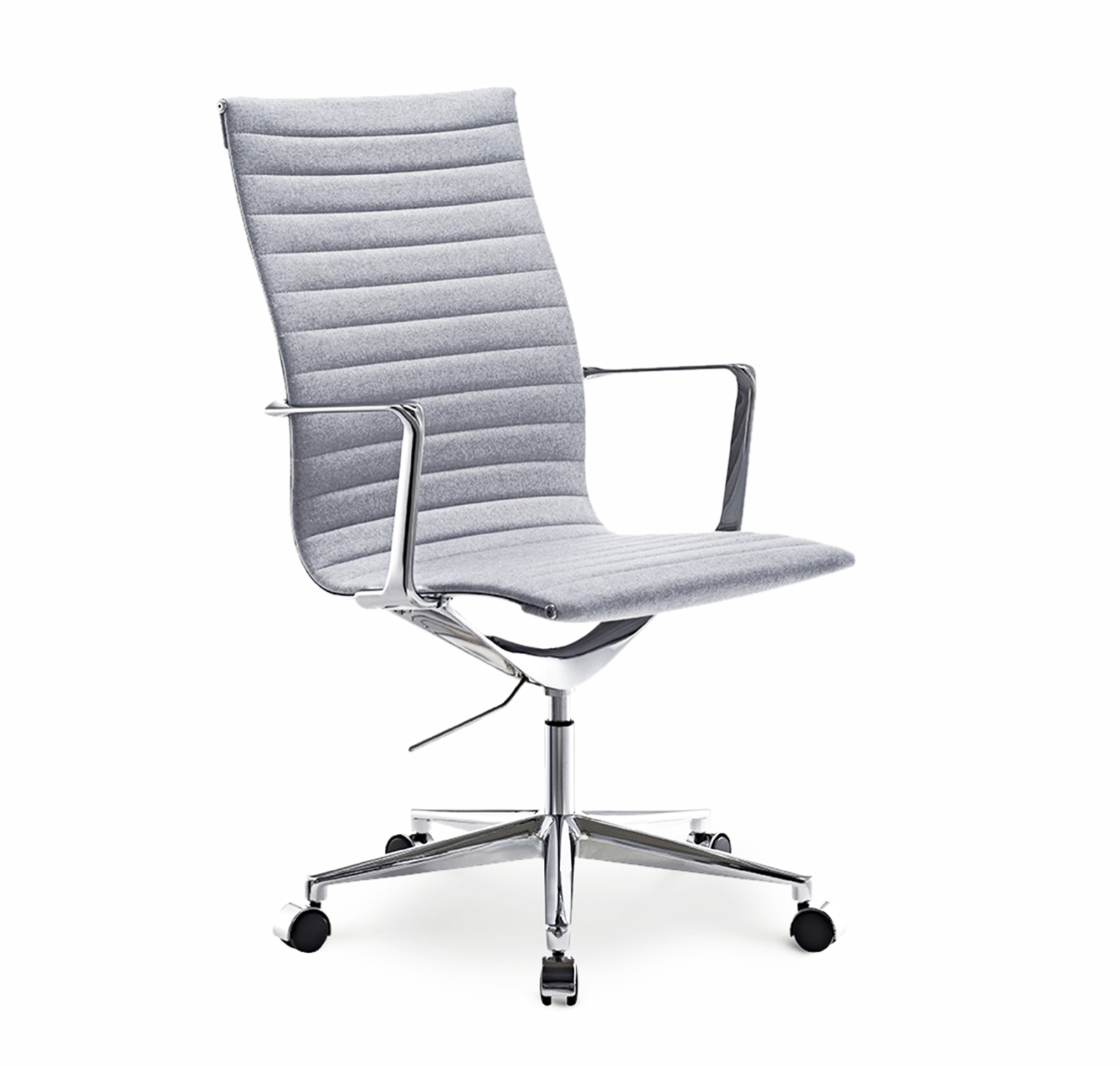 Furnicher Akira - Chaise de bureau - Gris clair Tissu - 59x59x111cm ...