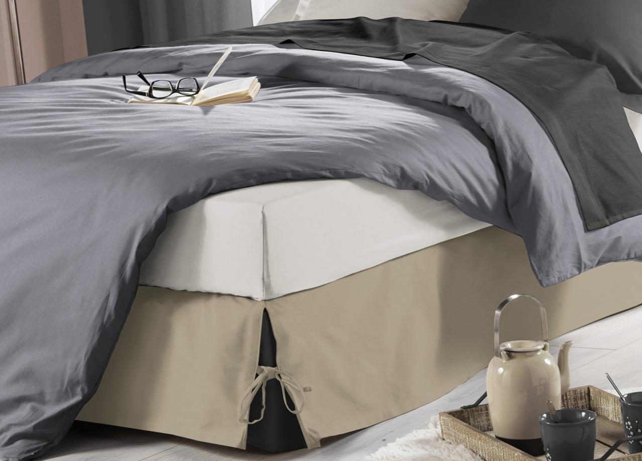 Lenzuolo Vestiletto Montovana Giroletto Colore Panna Melange In Tinta ...