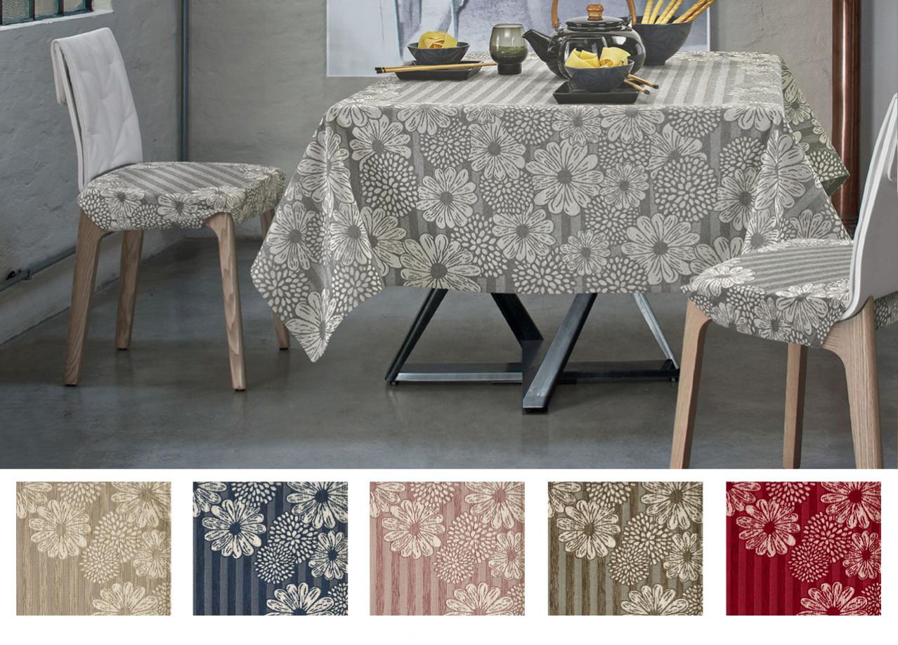 Copritavolo Antimacchia Disegno Sole Colore Cipria By Suardi 140x140 ...