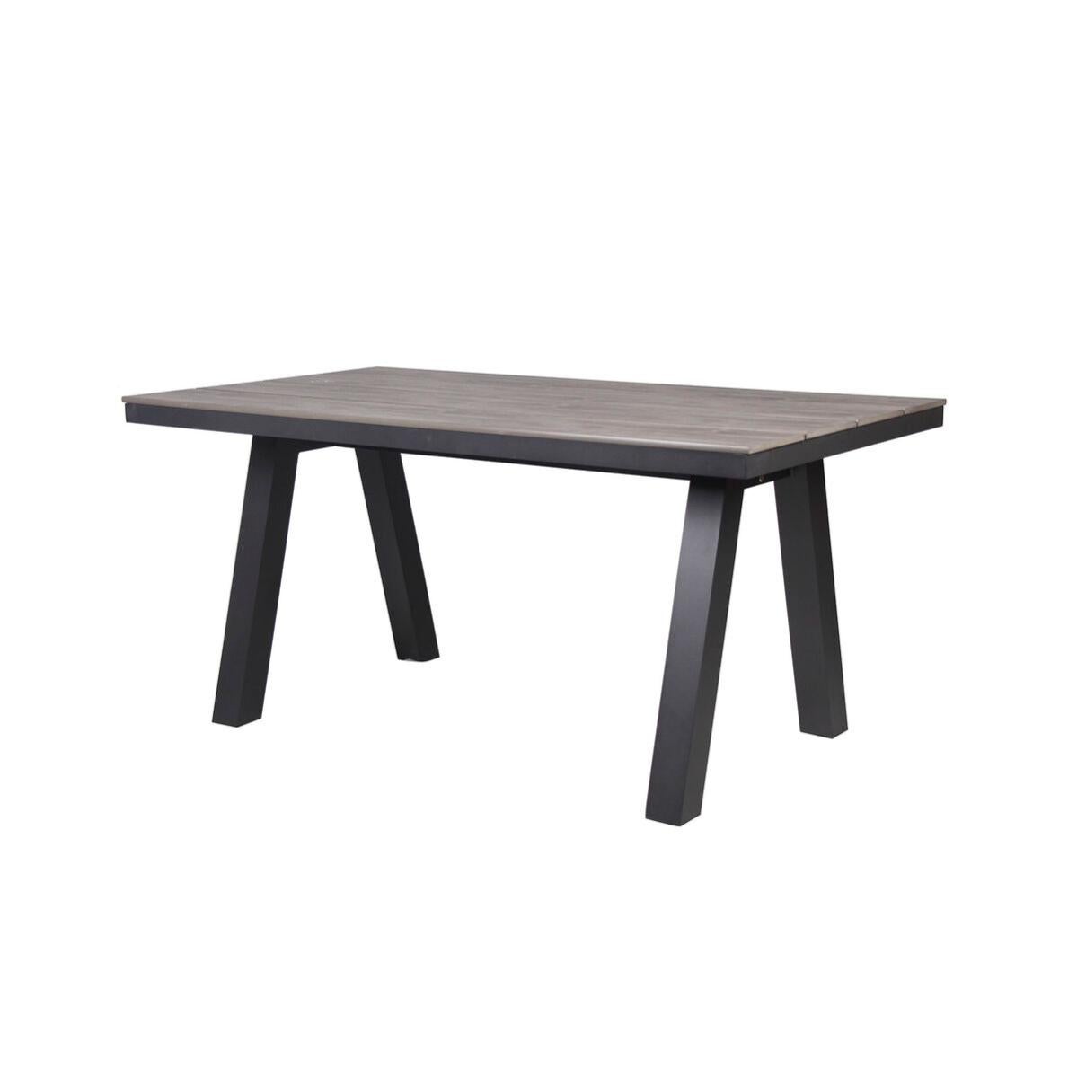 Table de Salle à Manger Home ESPRIT Gris Aluminium polystyrène 160 x 90 ...