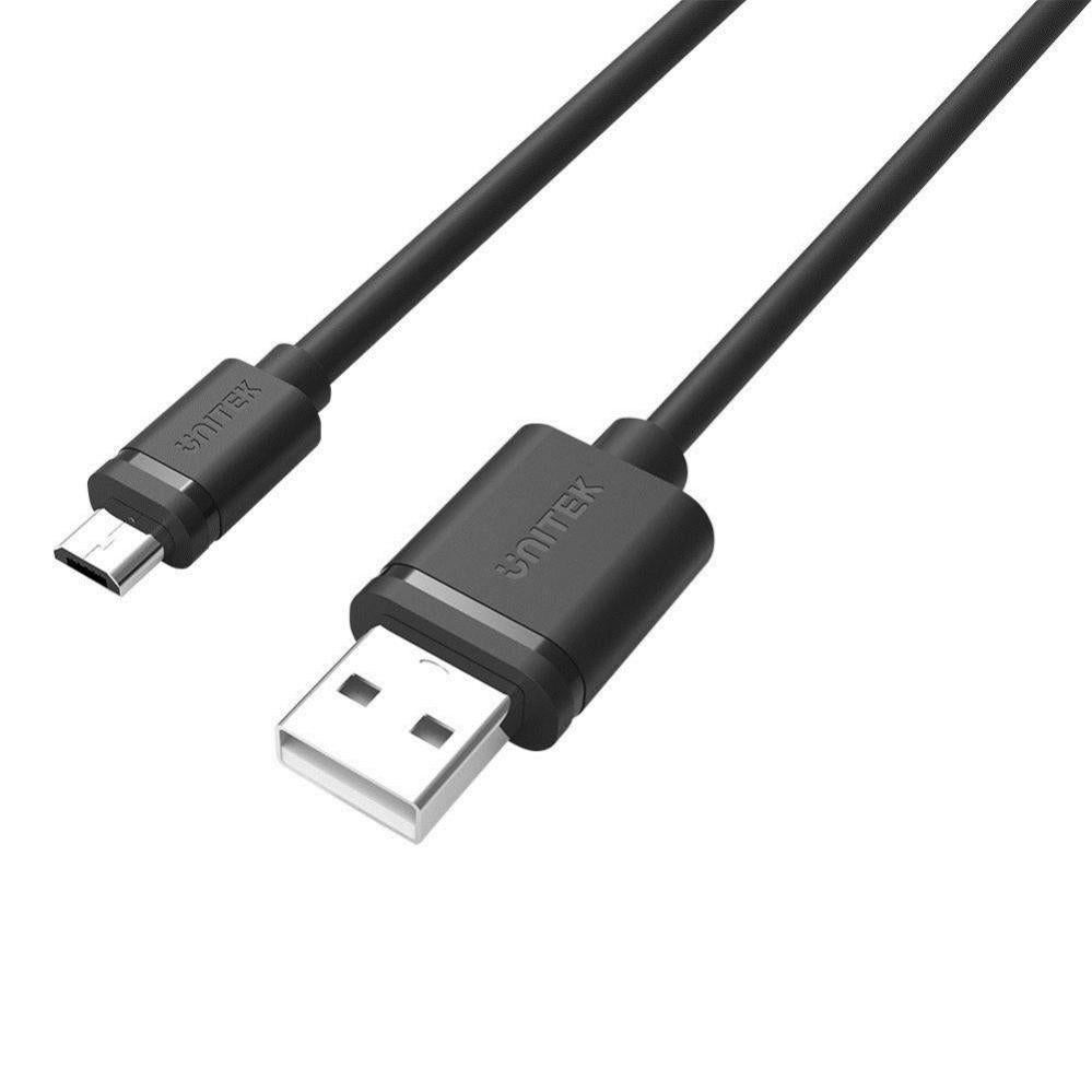 UNITEK Y-C455GBK câble USB 2 m USB 2.0 USB A Micro-USB B Noir | Leroy ...