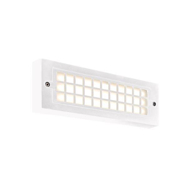 APLIQUE DE PARED LED 6W 255x30x90 3CCT IP65 BLANCO "SENARIO" | Leroy Merlin
