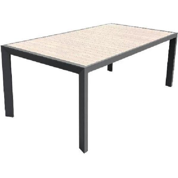 Amicasa LY AT 002AG Tavolo da Giardino 189-249x100x75h cm Antracite ...