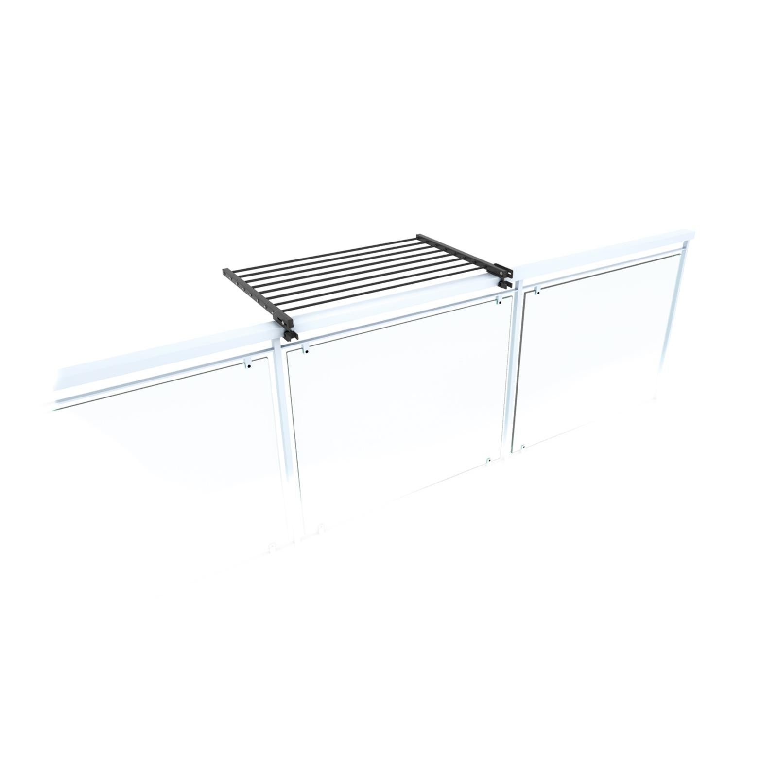 Étendoir de balcon rabattable, séchoir à linge pour rambarde extérieur ...