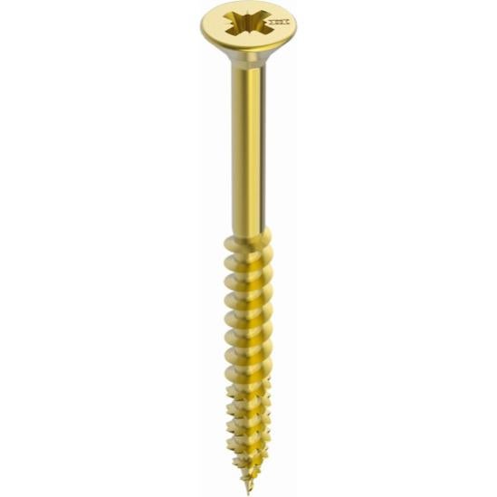 Boite 100 Vis HECO Fix-Plus filetage partiel - Zingué jaune tête ...