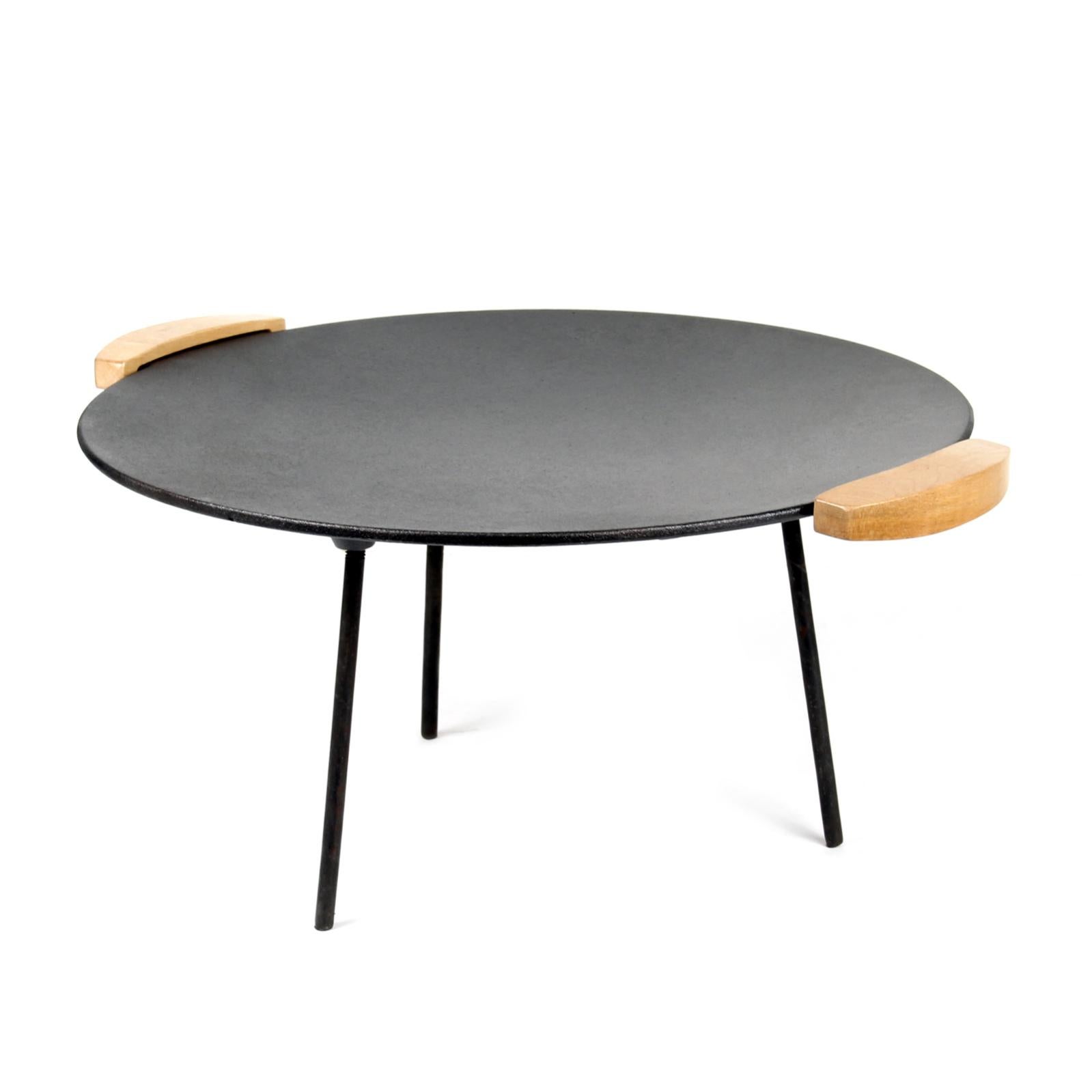 Wiltec Dutch Oven Plaque Gril de Barbecue Ø44cm Ronde Fonte Poignées en ...