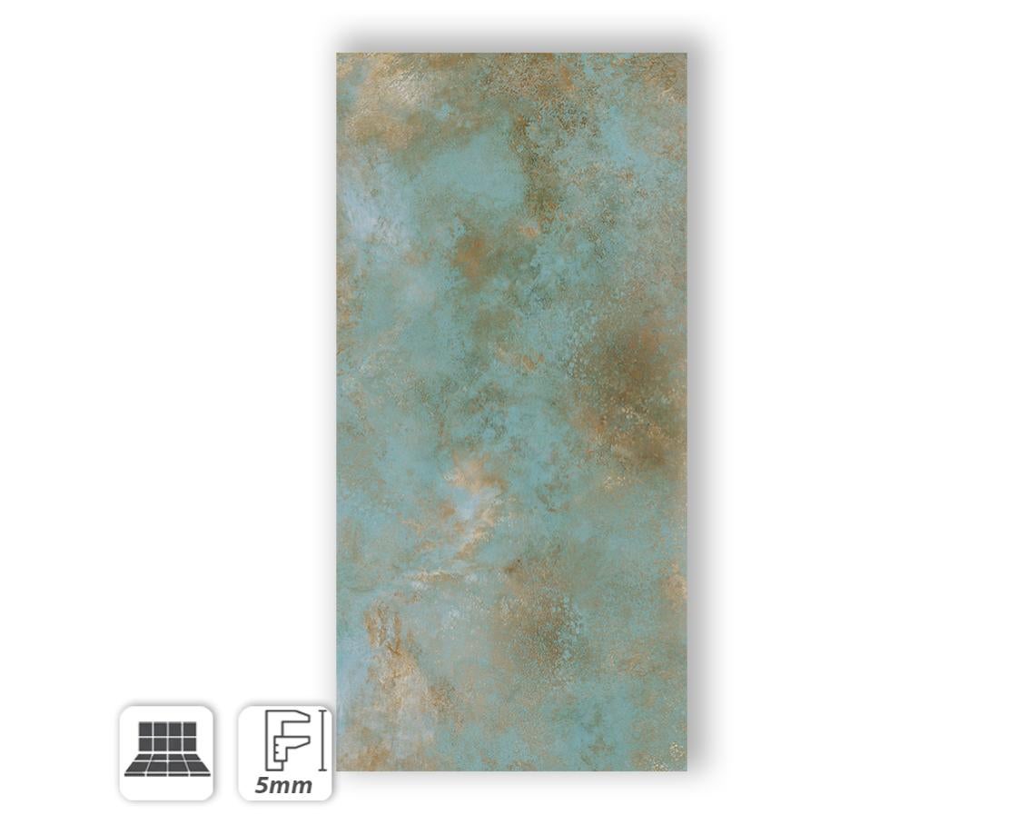 So-Tiles Italgres - GRES PORCELANICO FINO 5MM VERDE METALIZADO 50x100 ...