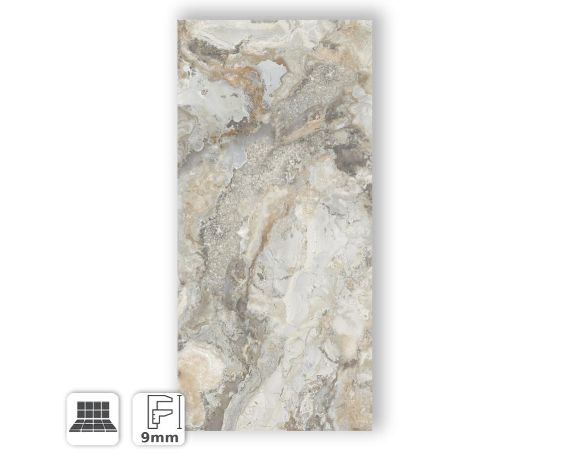 GRÈS CÉRAME EFFET MARBRE POLI NUVOLATO 60X120 | Leroy Merlin