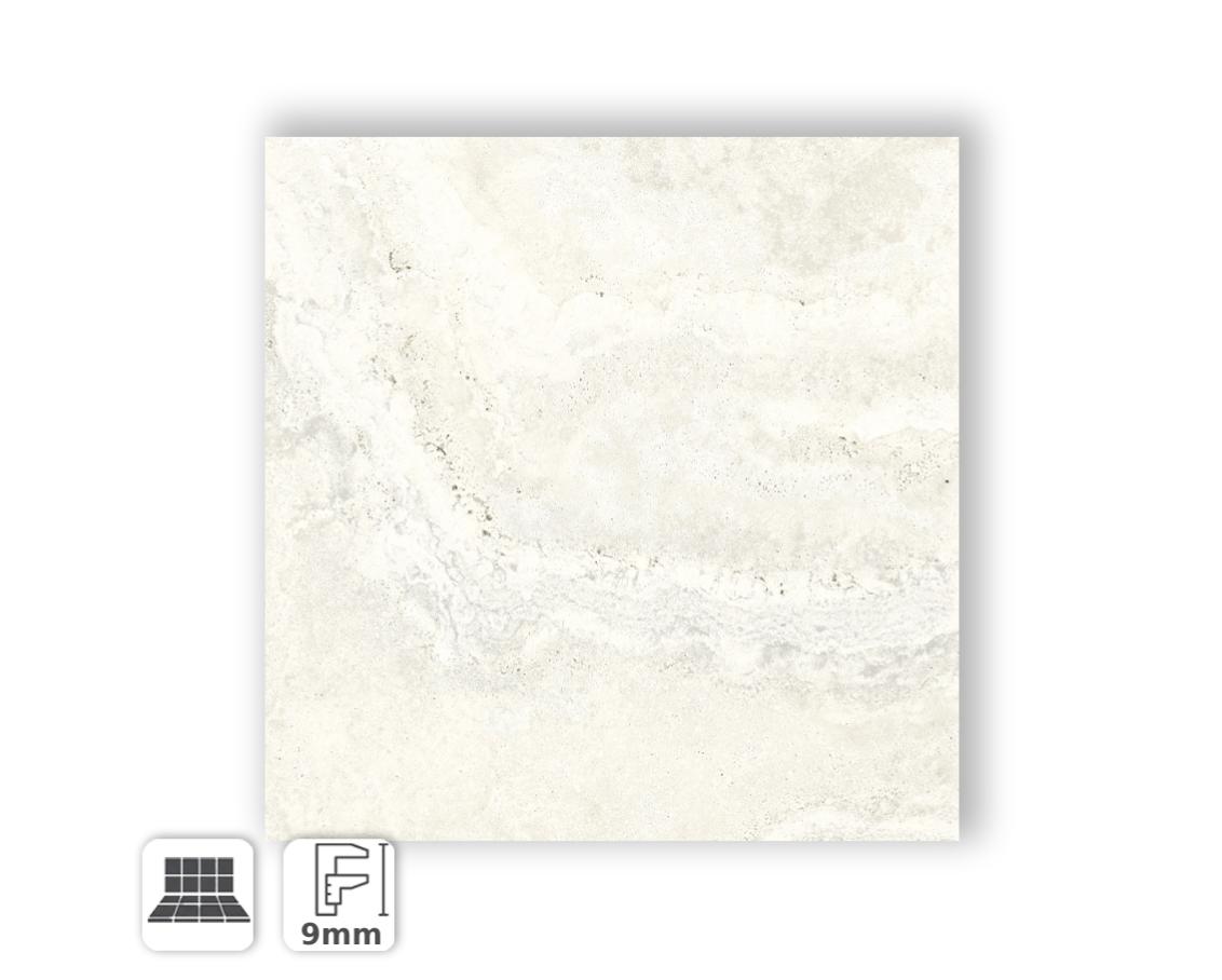 GRÈS CÉRAME EFFET MARBRE TRAVERTIN BLANC MAT DOUX 60X60 | Leroy Merlin