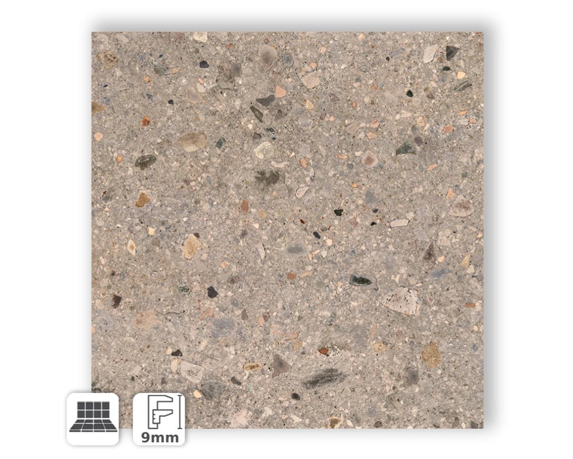 GRES PORCELLANATO EFFETTO PIETRA CEPPO DI GRE' MARRONE OPACO 80X80 ...