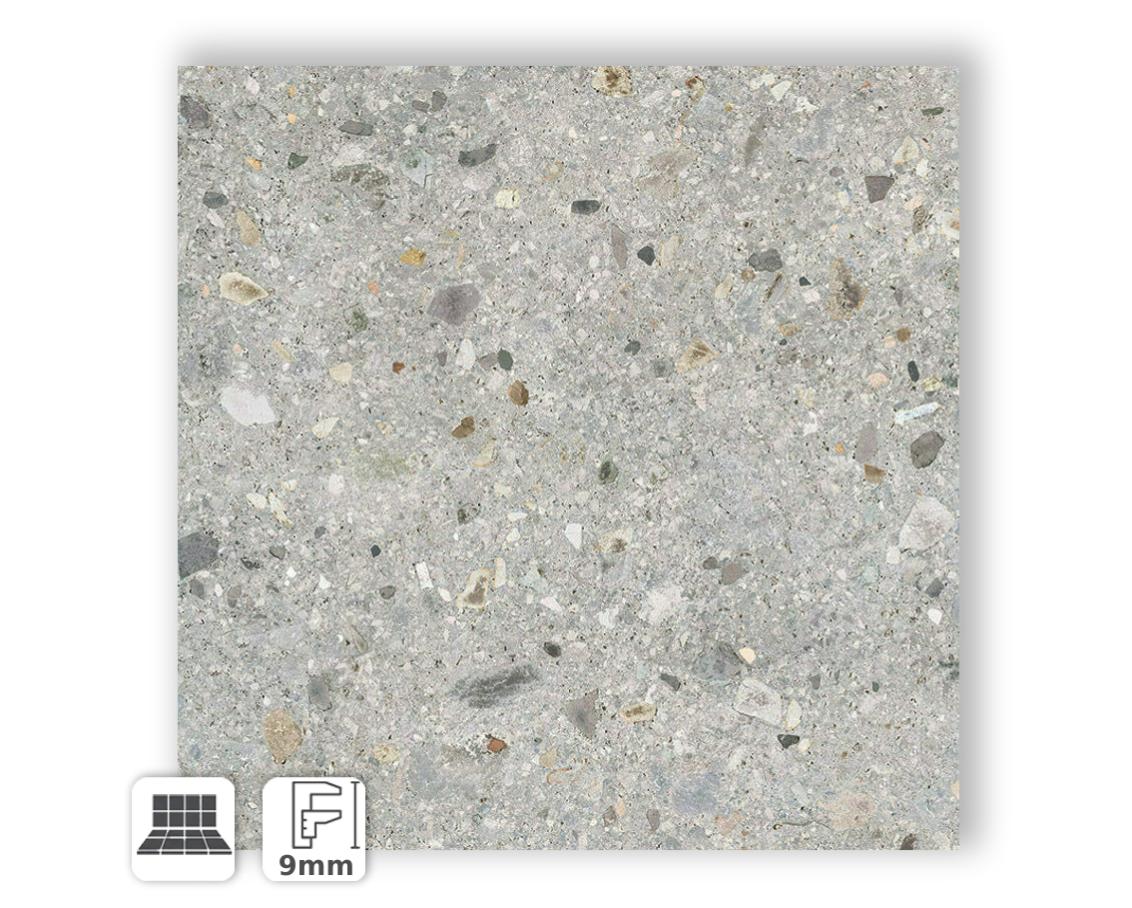 GRÈS CÉRAME EFFET PIERRE CEPPO DI GRE' GRIS CLAIR MAT 80X80 | Leroy Merlin