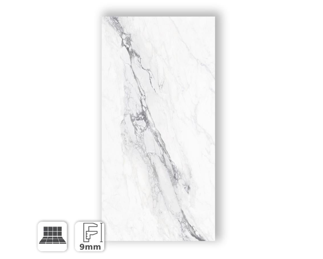 GRÈS CÉRAME CALACATTA BERNINI EFFET MARBRE POLI 60X120 | Leroy Merlin