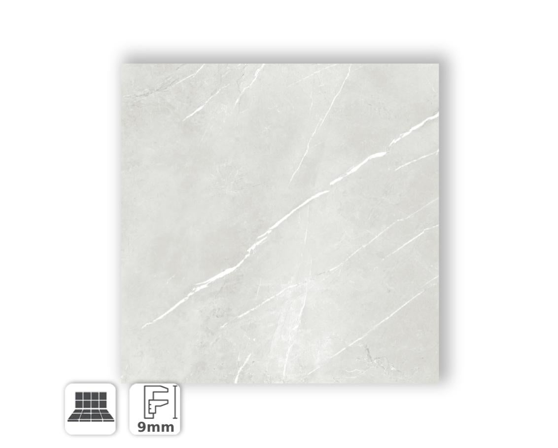 GRES PORCELLANATO EFFETTO MARMO ROYAL BIANCO OPACO 60X60 | Leroy Merlin