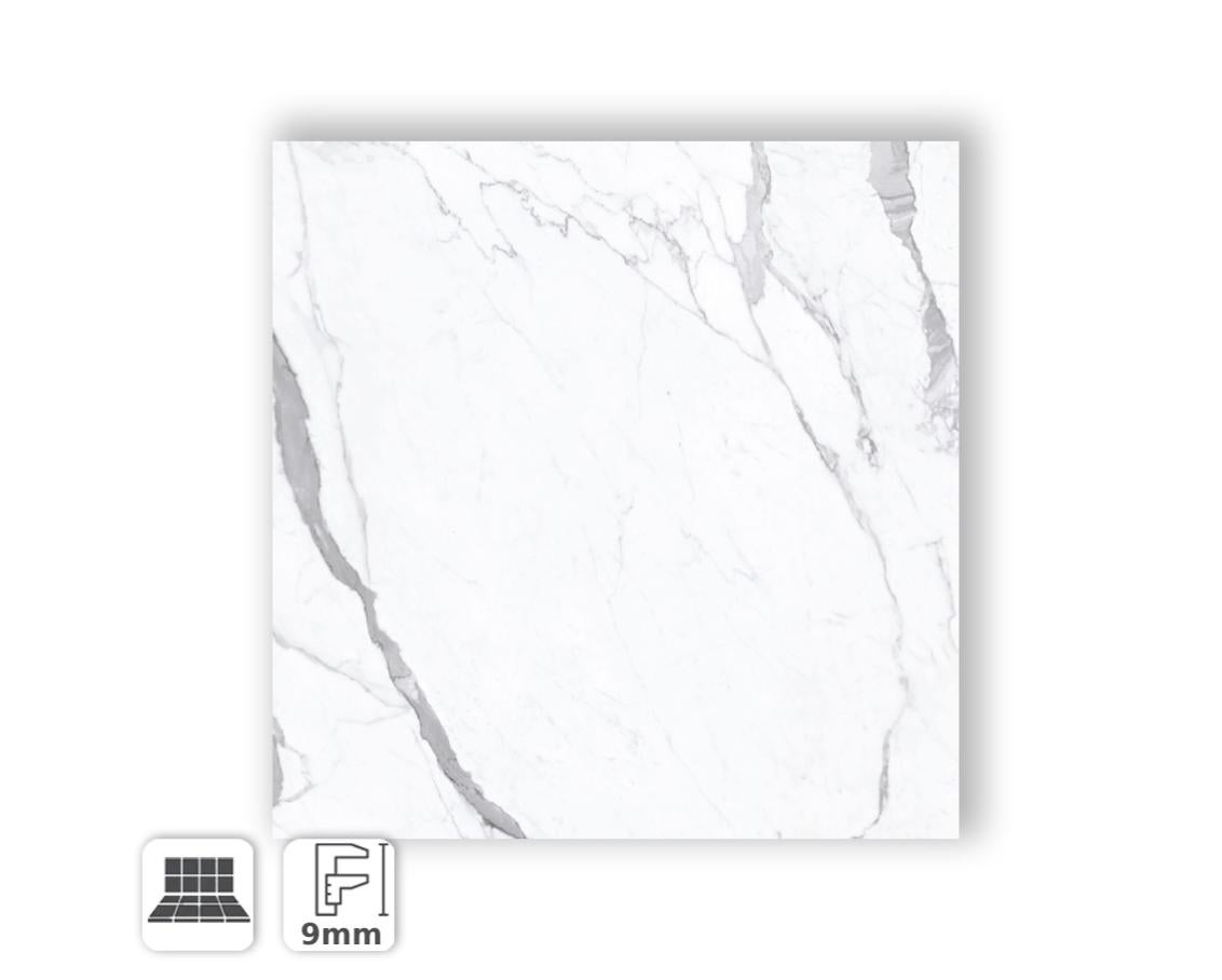 GRÈS CÉRAME EFFET MARBRE STATUARIO BLANC MAT 80X80 | Leroy Merlin