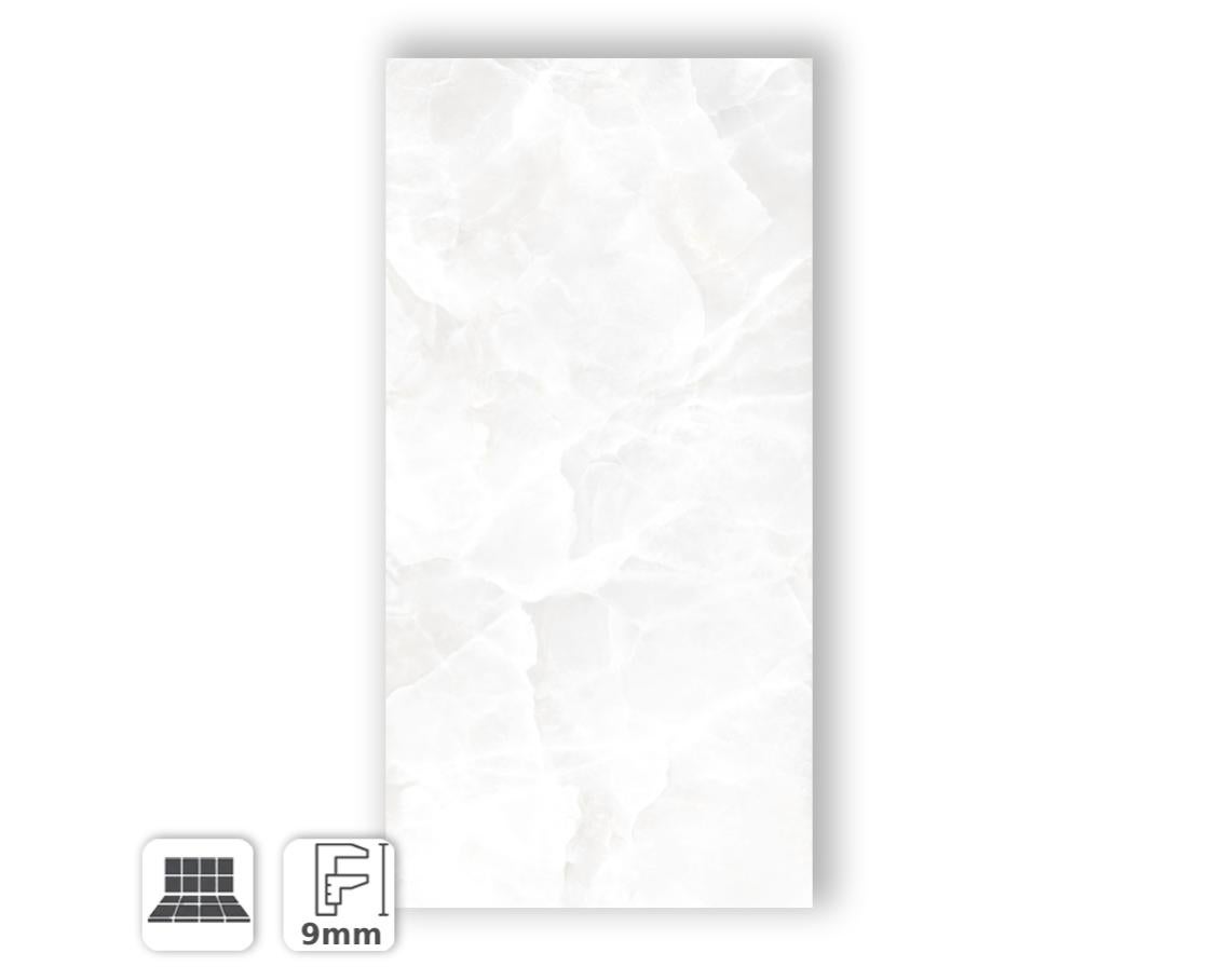 GRES PORCELANICO EFECTO MÁRMOL ÓNIX BLANCO MATE 60X120 | Leroy Merlin