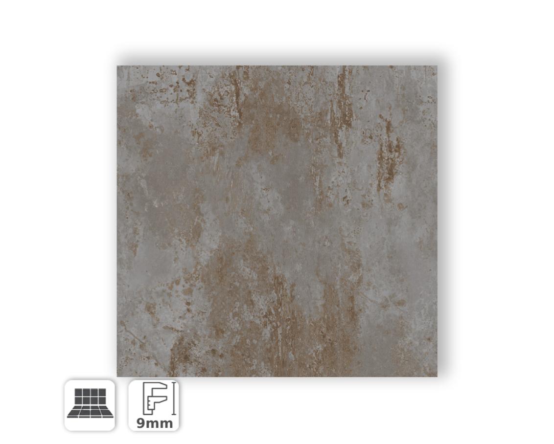 GRES PORCELANICO EFECTO METAL OXIDADO GRIS 60x60 | Leroy Merlin