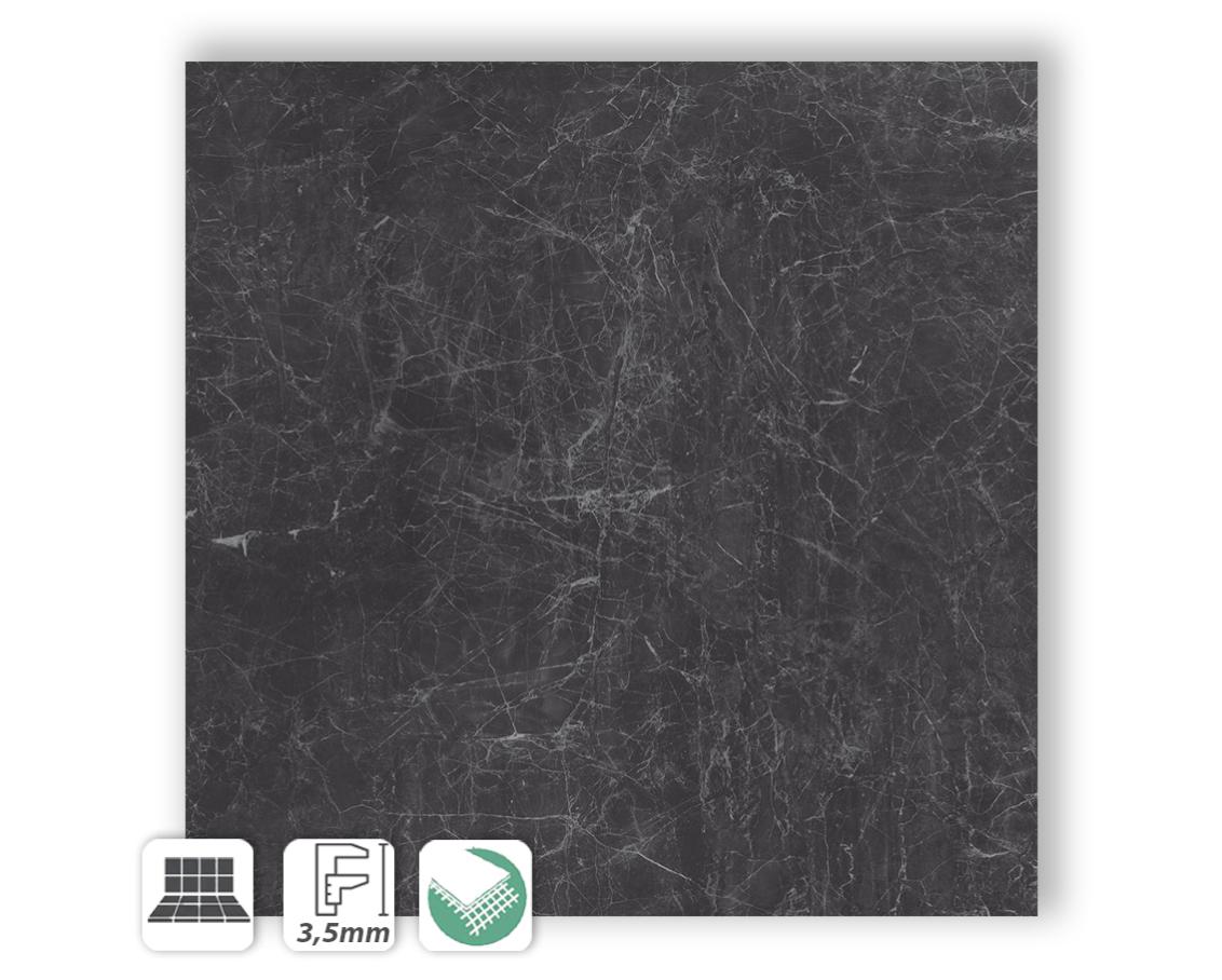 So-Tiles Italgres - AZULEJO FINO DE GRES 3MM NEGRO EFECTO MÁRMOL 50X50 ...