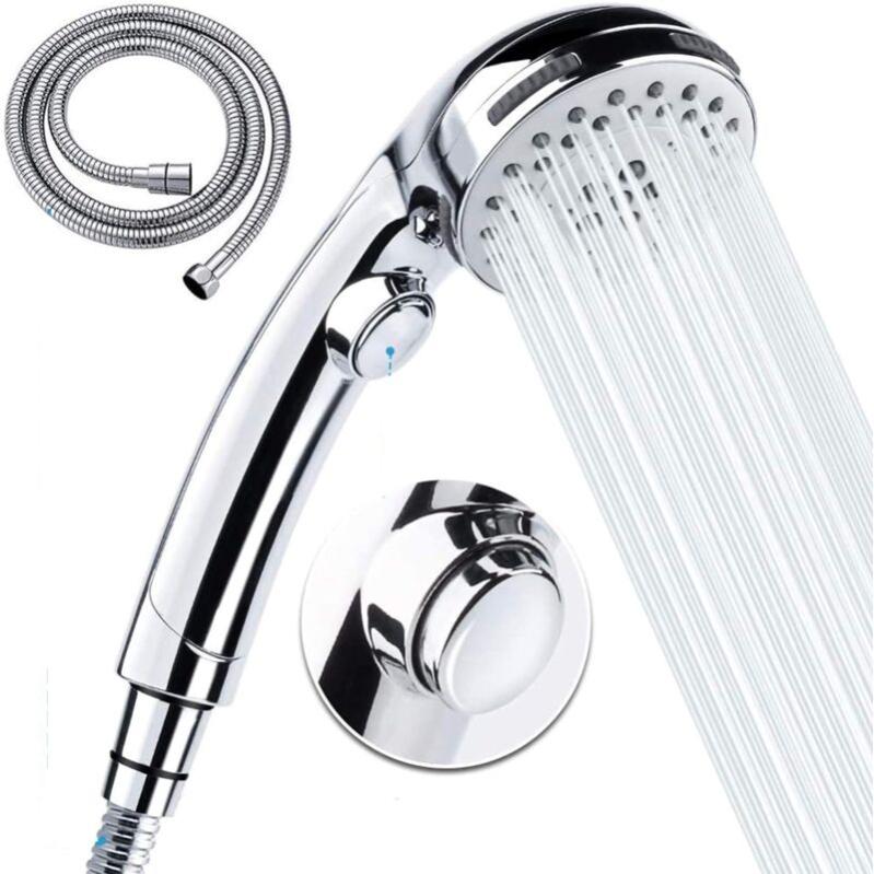 Pomme de douche à main avec tuyau -5 réglages de jet Pomme de douche ...