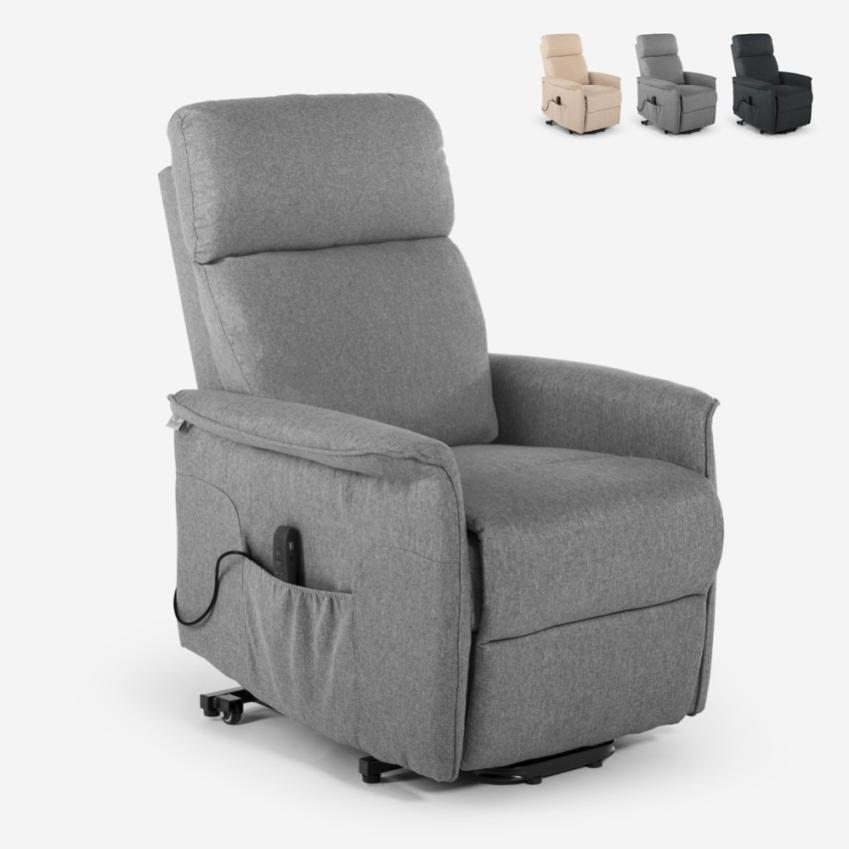 Fauteuil Relax électrique pour seniors roulettes et USB Giorgia Tech ...