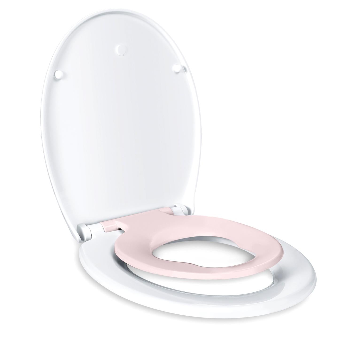 Abattant WC Familial, Lunette de Toilette avec Siège Enfant Magnétique ...