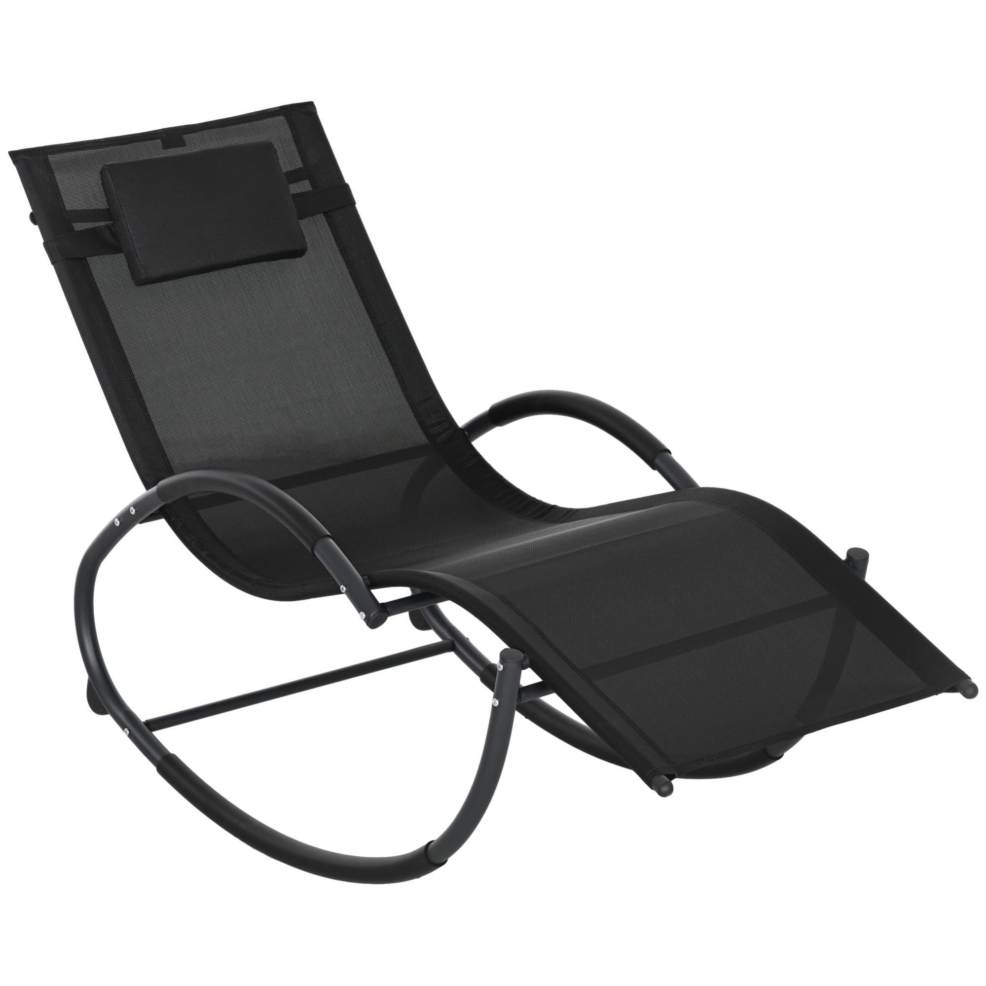Chaise longue à bascule rocking chair design contemporain | Leroy Merlin