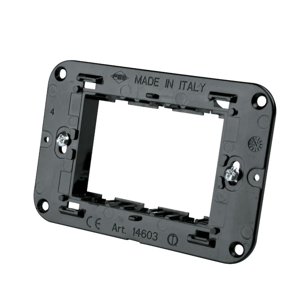 SUPPORTO 3 MODULI PLACCHE/FRUTTI SCATOLE RETTANGOLARI | Leroy Merlin