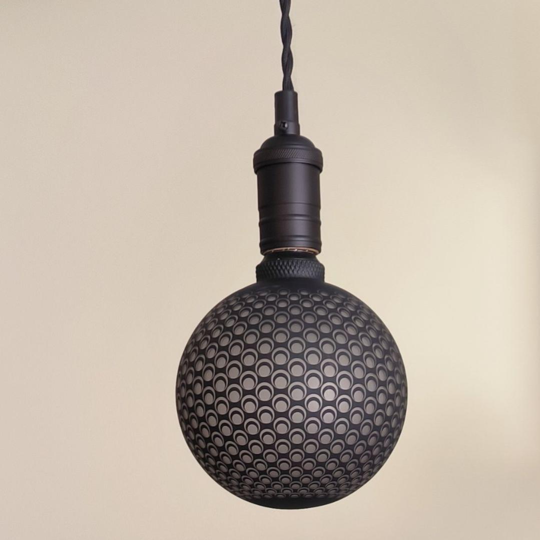 Ampoule Cercle Led Décorative E27 4w 3000k G125 Verre Gris | Leroy Merlin