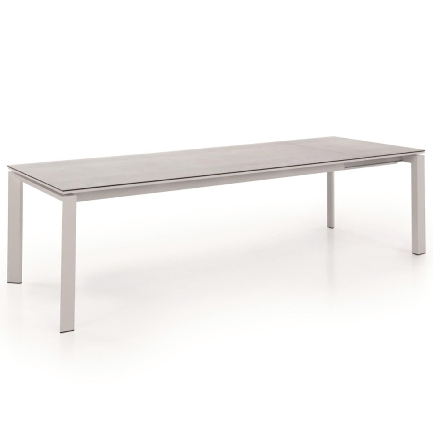 Table de jardin à rallonge Bettini 240x90cm blanche Gescova | Leroy Merlin