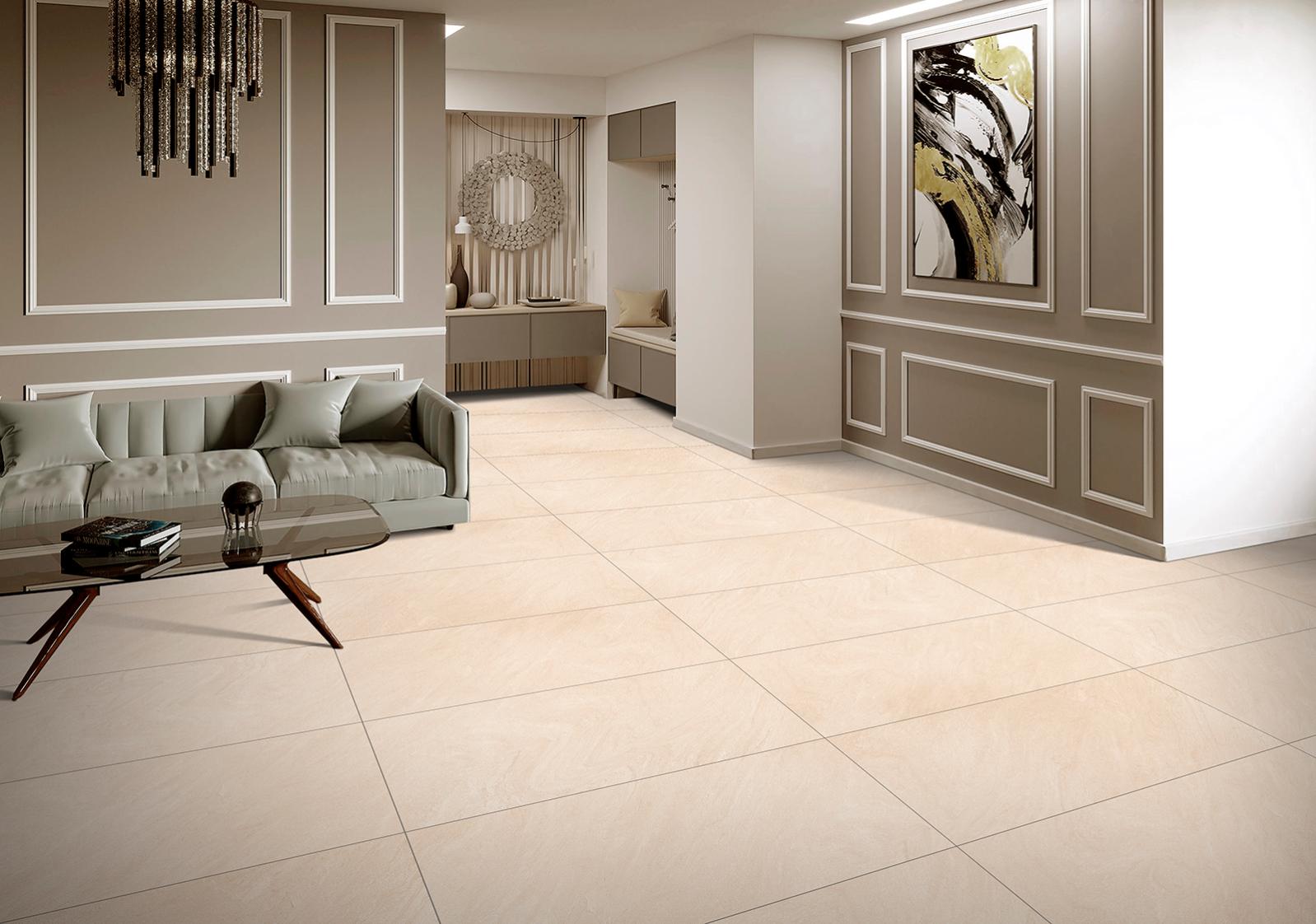 Foster Ivory - Carrelage 60 x 120 - Mat - Réctifié | Leroy Merlin