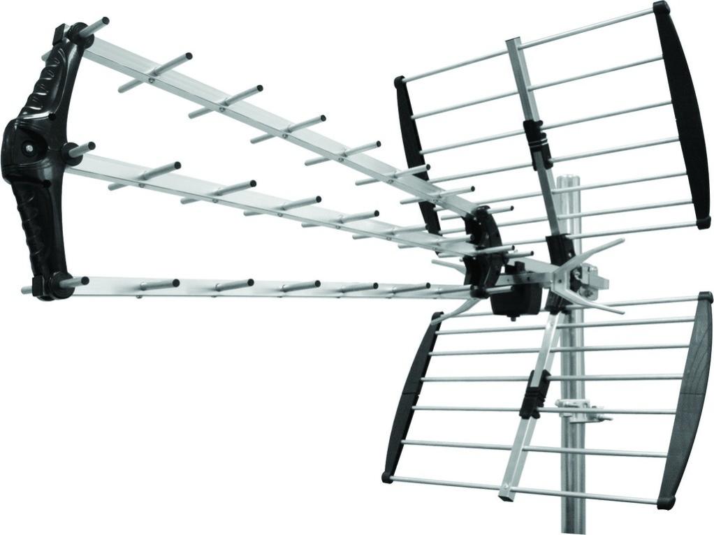 Antenne d'extérieur Trinappe: Réception TNT à 470 MHz, 18 dB, Canaux 21 ...