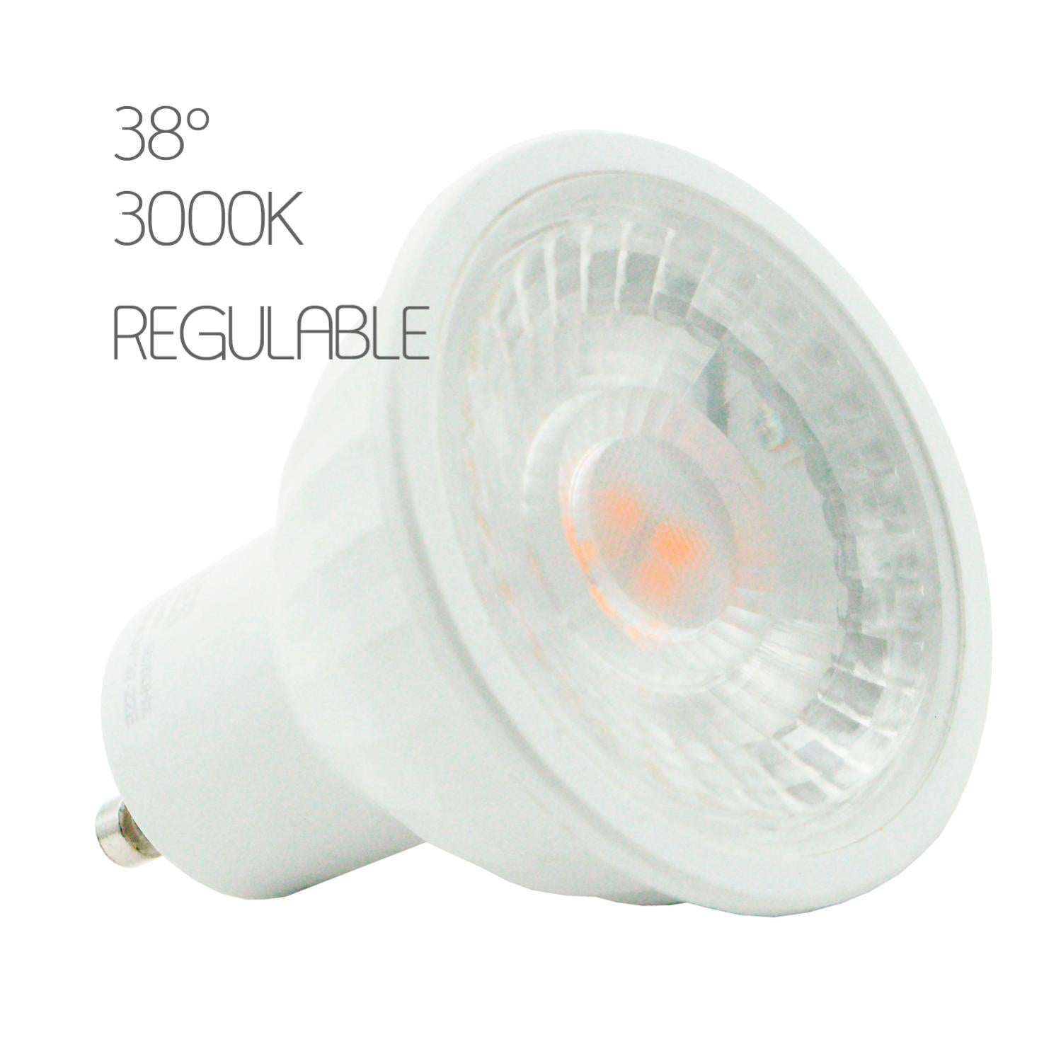 DICROICA PRO Regulable 38º – 50mm ø - 7W 3000K | Leroy Merlin