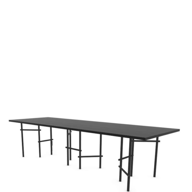 RAMI MAXI - table en chêne 300 x 100 cm - infiniti - (noir) | Leroy Merlin