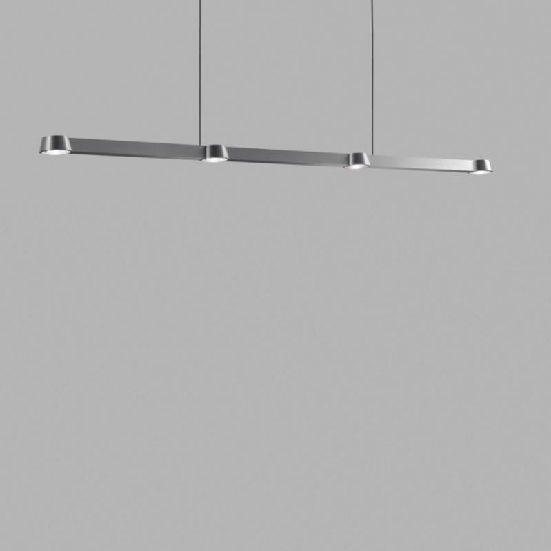 OPTIC LINEAR - suspension led 1m50 - Light Point - (titane) | Leroy Merlin