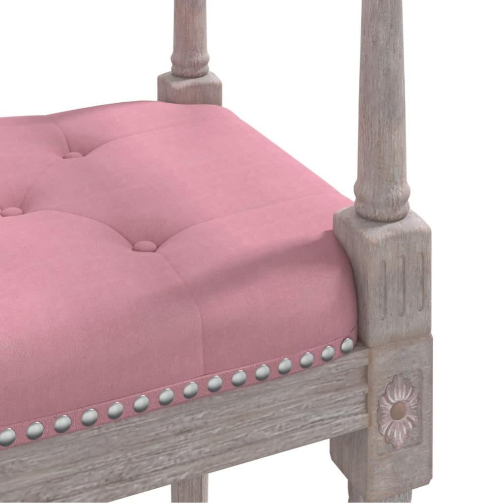 Banc Rose 110x40x70 Velours | Leroy Merlin
