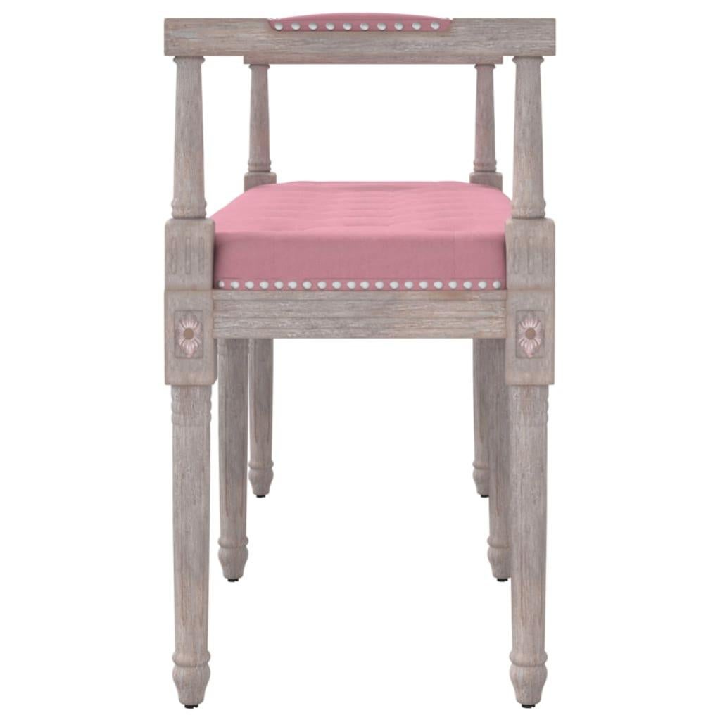Banc Rose 110x40x70 Velours | Leroy Merlin