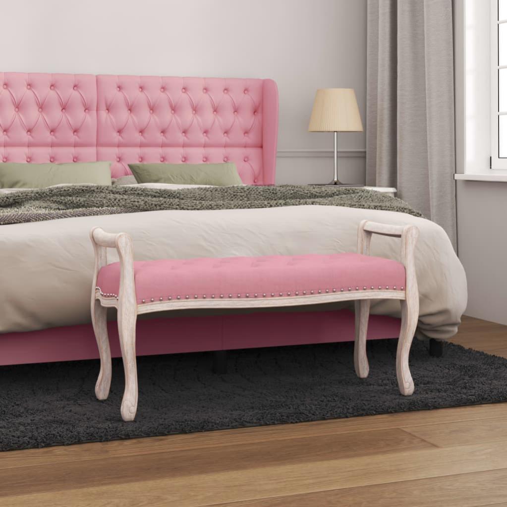 Banc Rose 110x45x60 Velours | Leroy Merlin