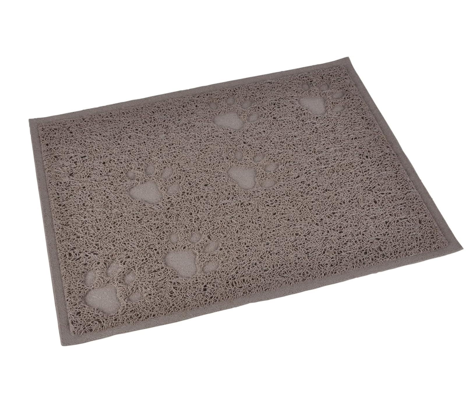 Tapis antiderapant litiere ou repas 30 x 40 cm taupe | Leroy Merlin