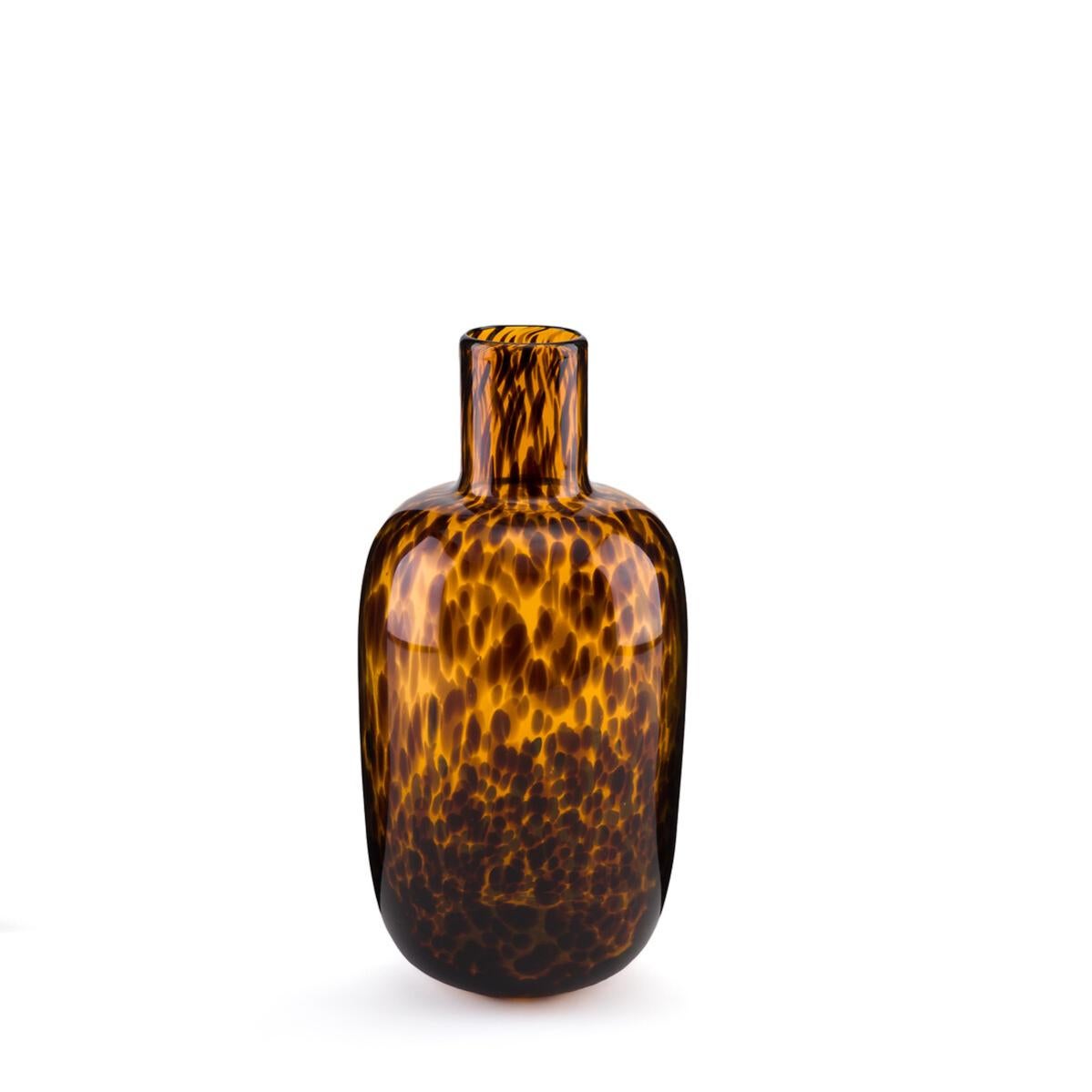 Vase en verre ambré H30cm, Fauvita - Marron - taille unique | Leroy Merlin