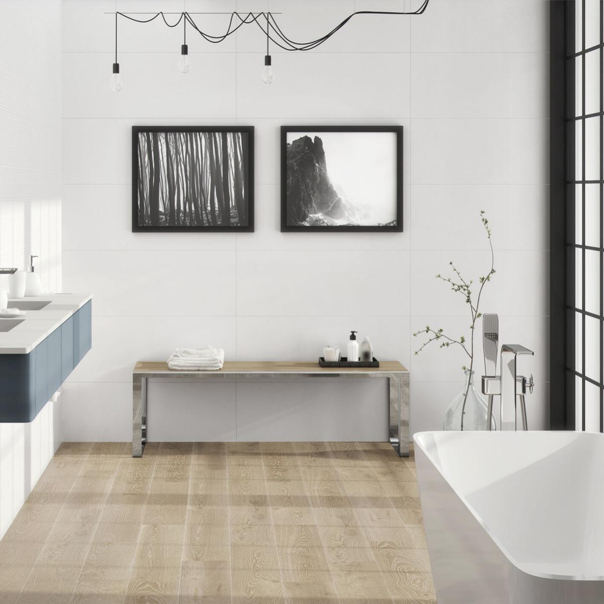 Carrelage mur Blanc mat 30x60 cm - Reflex Boutique | Leroy Merlin