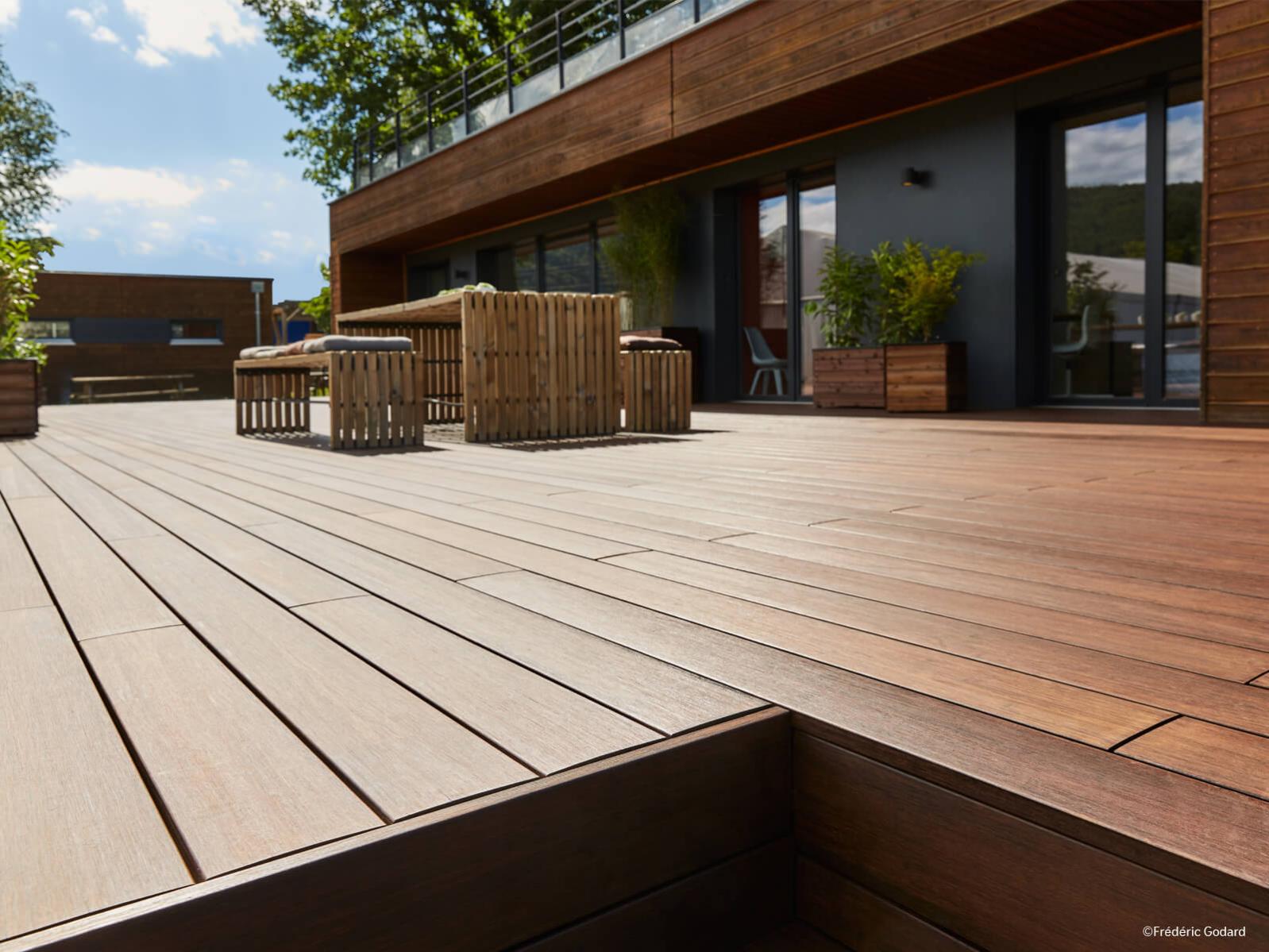 KIT COMPLETO | 20m² Decking in legno con clip GRAD | Listelli in Moso X ...