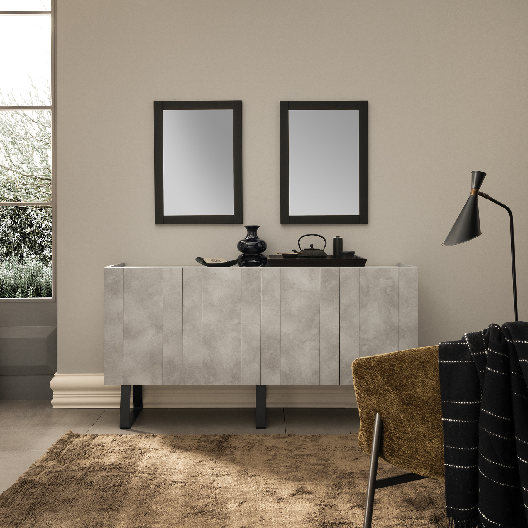 ARHome, Espejo de Pared Smart, 70 x 50, Negro | Leroy Merlin