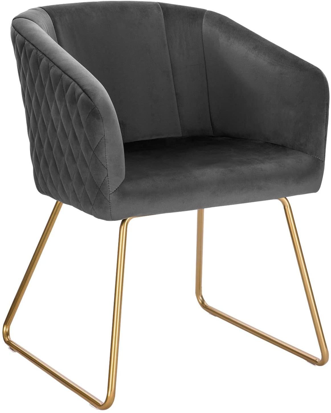 WOLTU Chaise de Salle à Manger. Lot de 6. fabriqué en Velours et Pieds ...